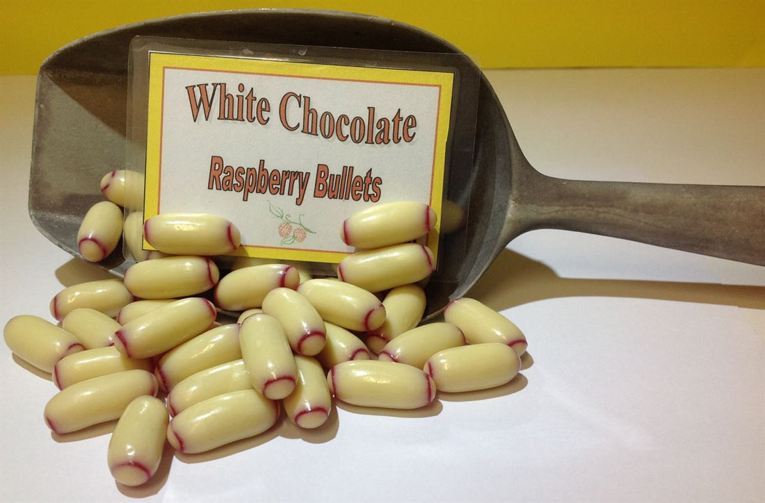White Raspberry Bullets – Hahndorf Sweets